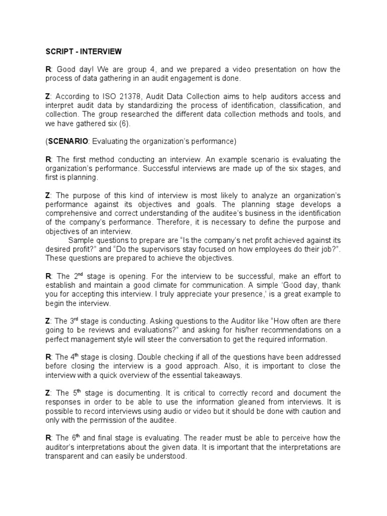 Ia-Script (Sample) | PDF | Audit | Business