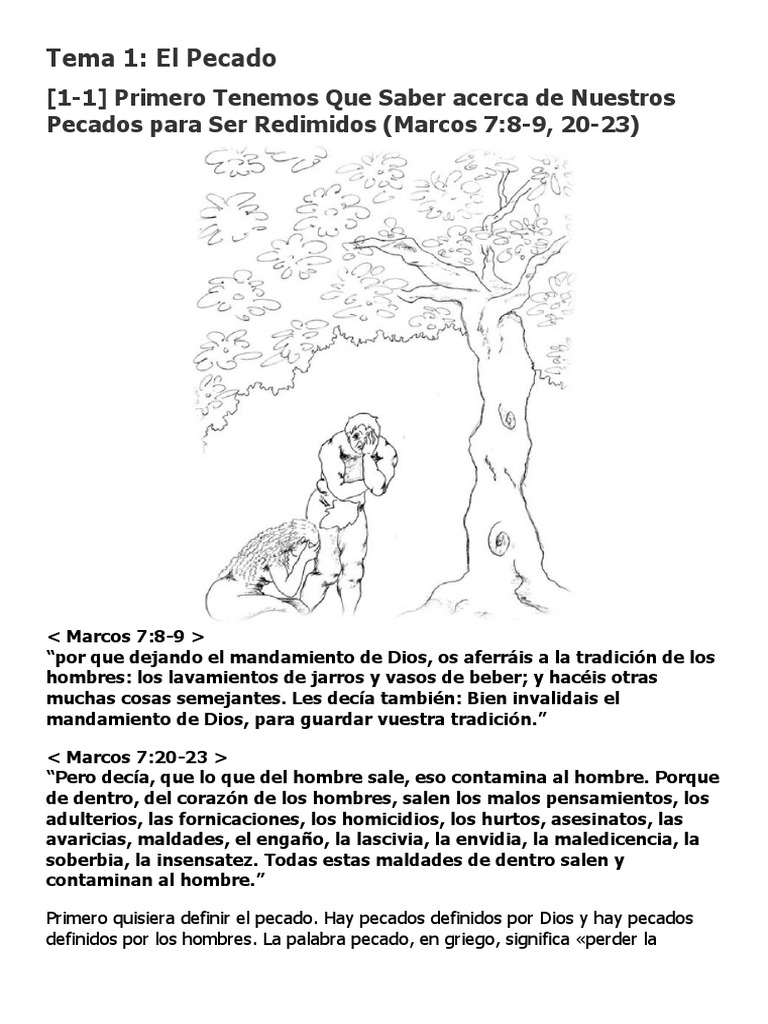 El Pecado | PDF | Pecado | Jesús