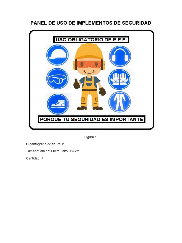 Panel de Uso de Implementos de Seguridad | PDF