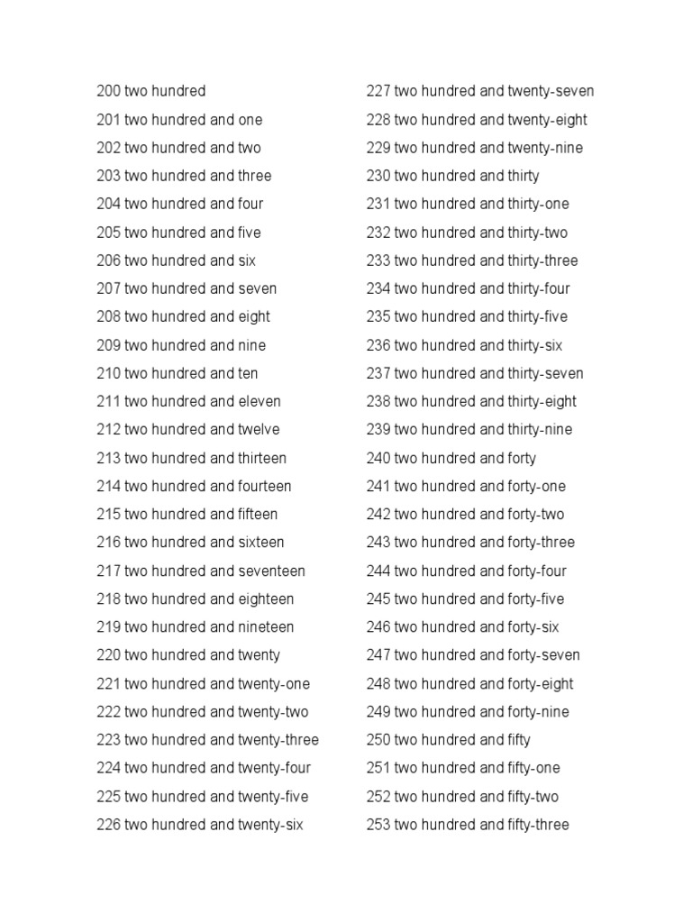 200 Two Hundred | PDF