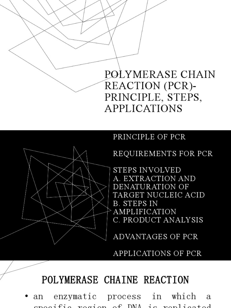 05 Polymerase Chain Reaction PCR Principle Steps Applications | PDF | Polymerase Chain Reaction ...