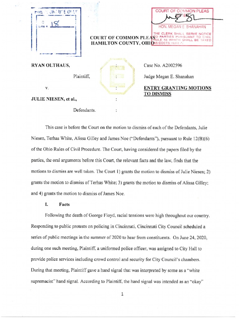 Defamation Lawsuit Decision | PDF