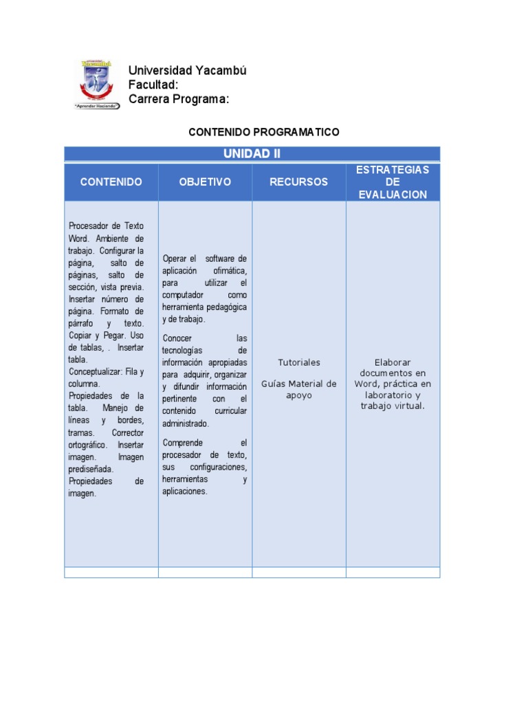 Contenido Informatica Basica unidadIIC | PDF
