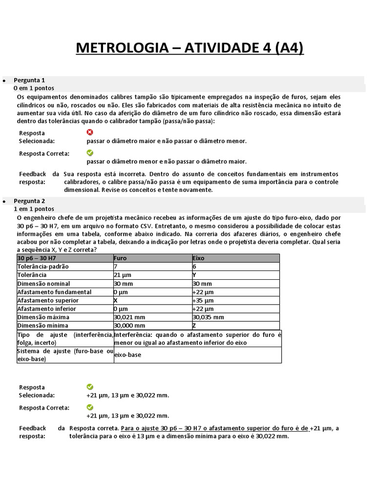 Atividade 4 (A4) | PDF | Tempo | Dimensão