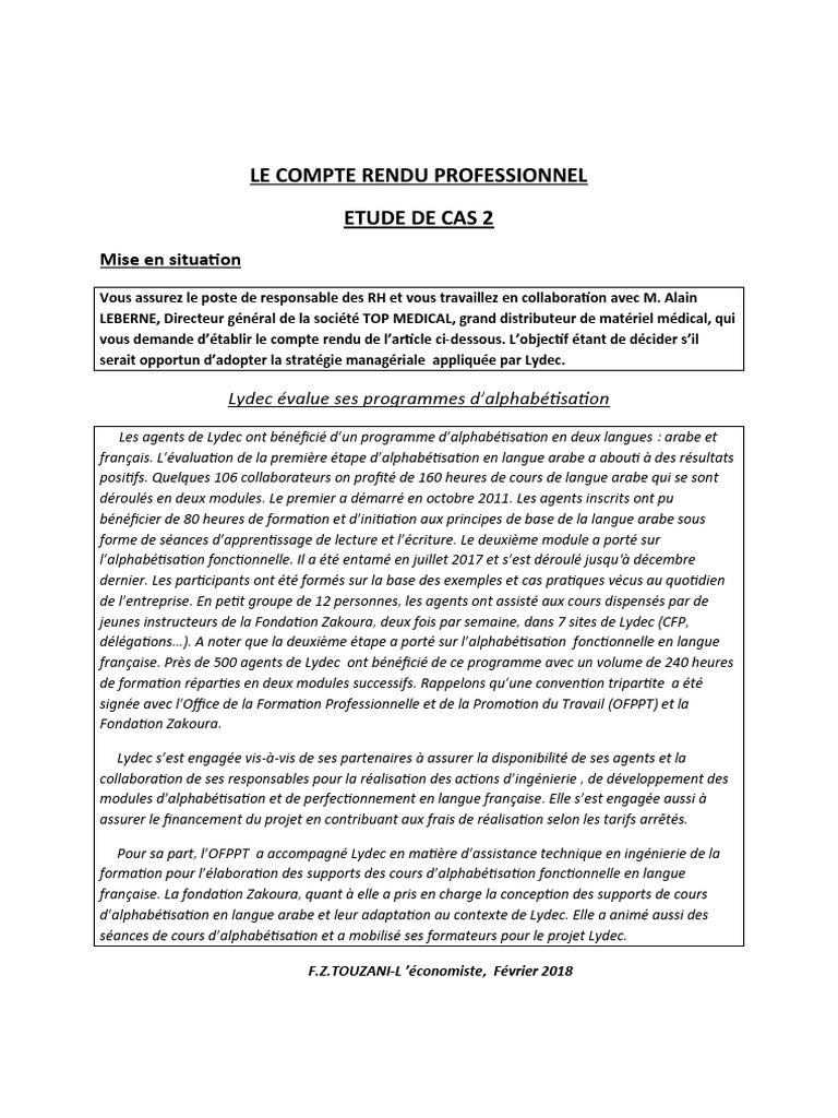 Texte Lydec | PDF | Alphabétisation | France