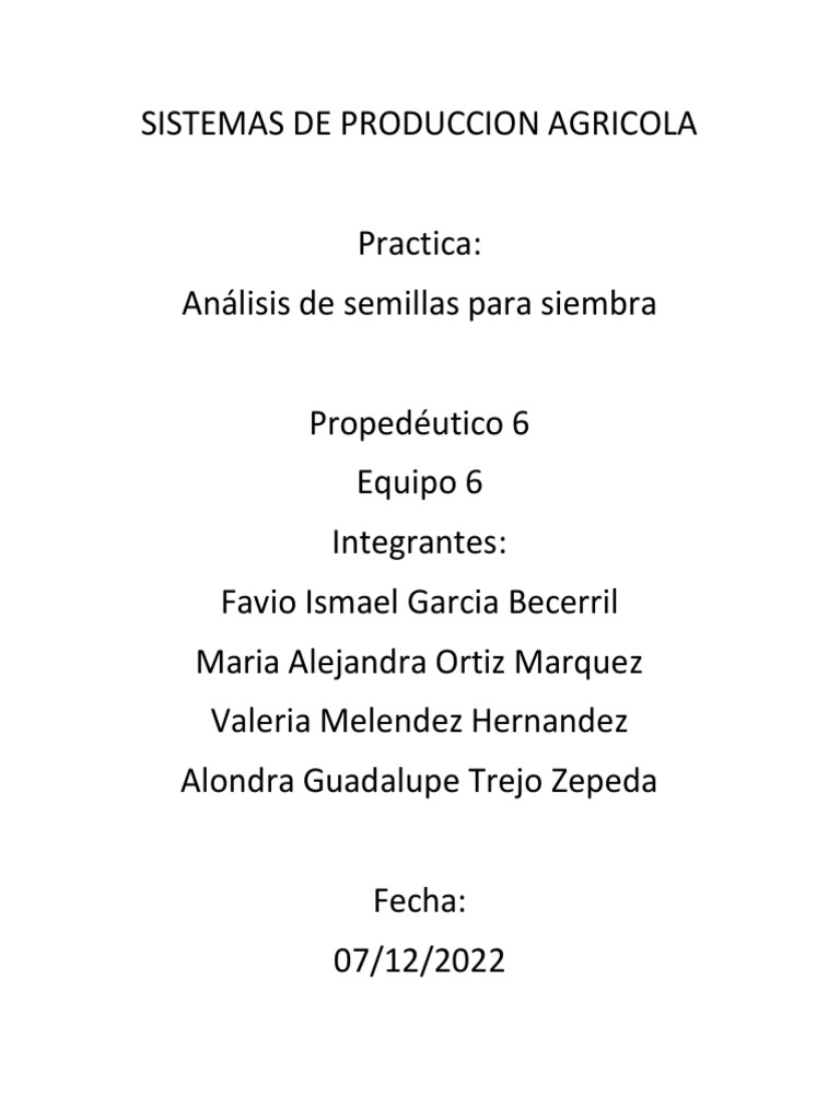 Sistemas de Produccion Agricola | PDF