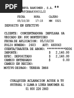 Ejemplo Baucher de Pago | PDF