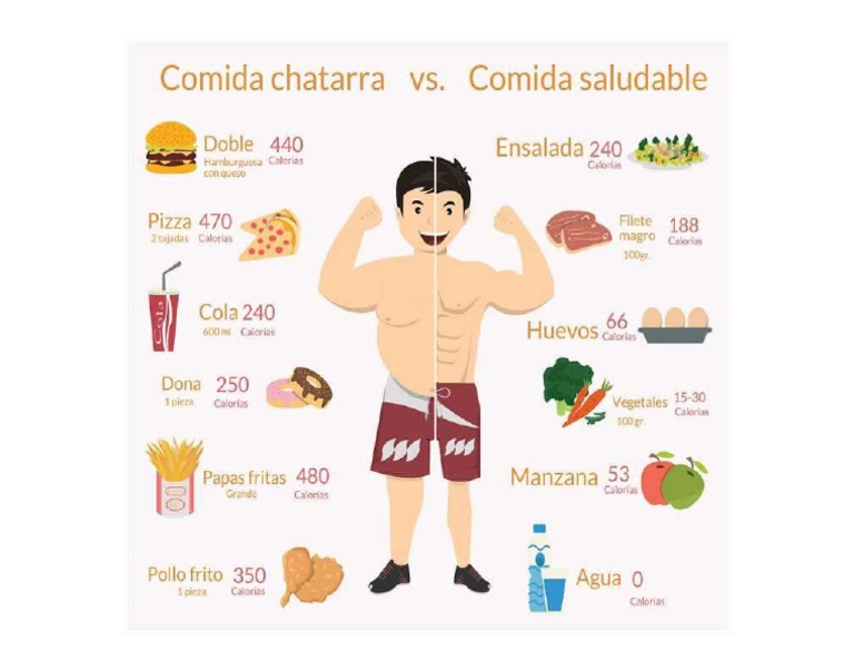 Comida Chatarra Vs Saludable Pdf