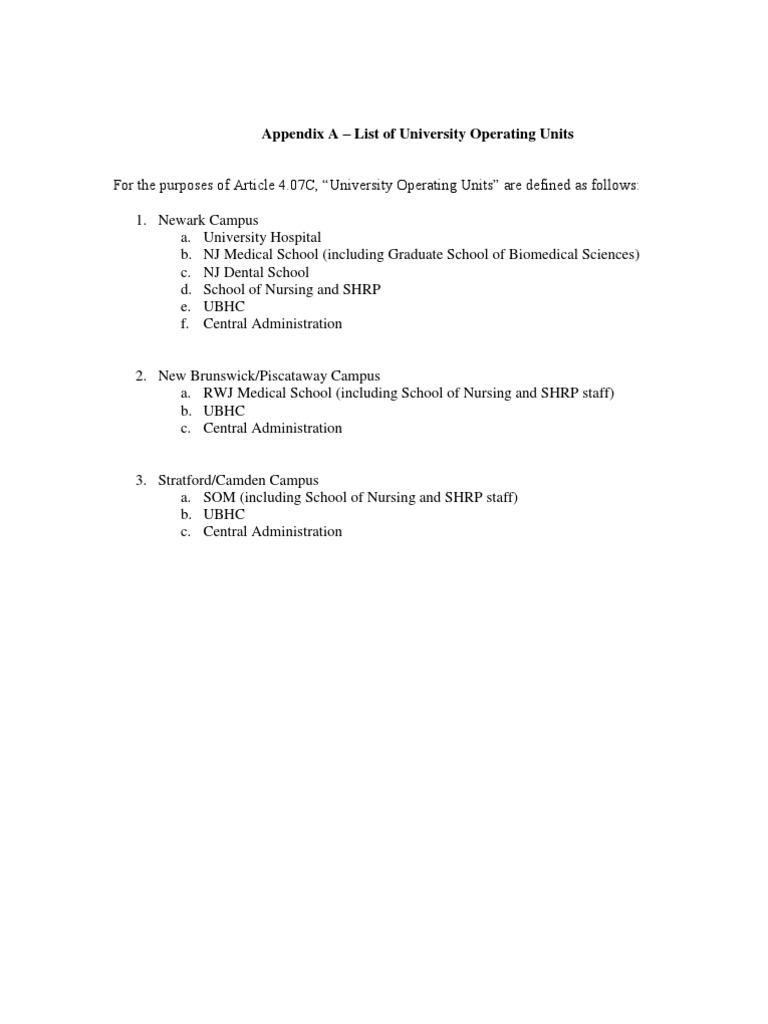 University Operating Units Overview | PDF | Science & Mathematics ...