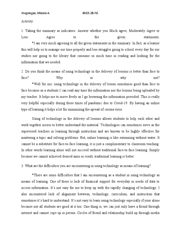 Activity in Module 17 | PDF | Learning | Educational Technology