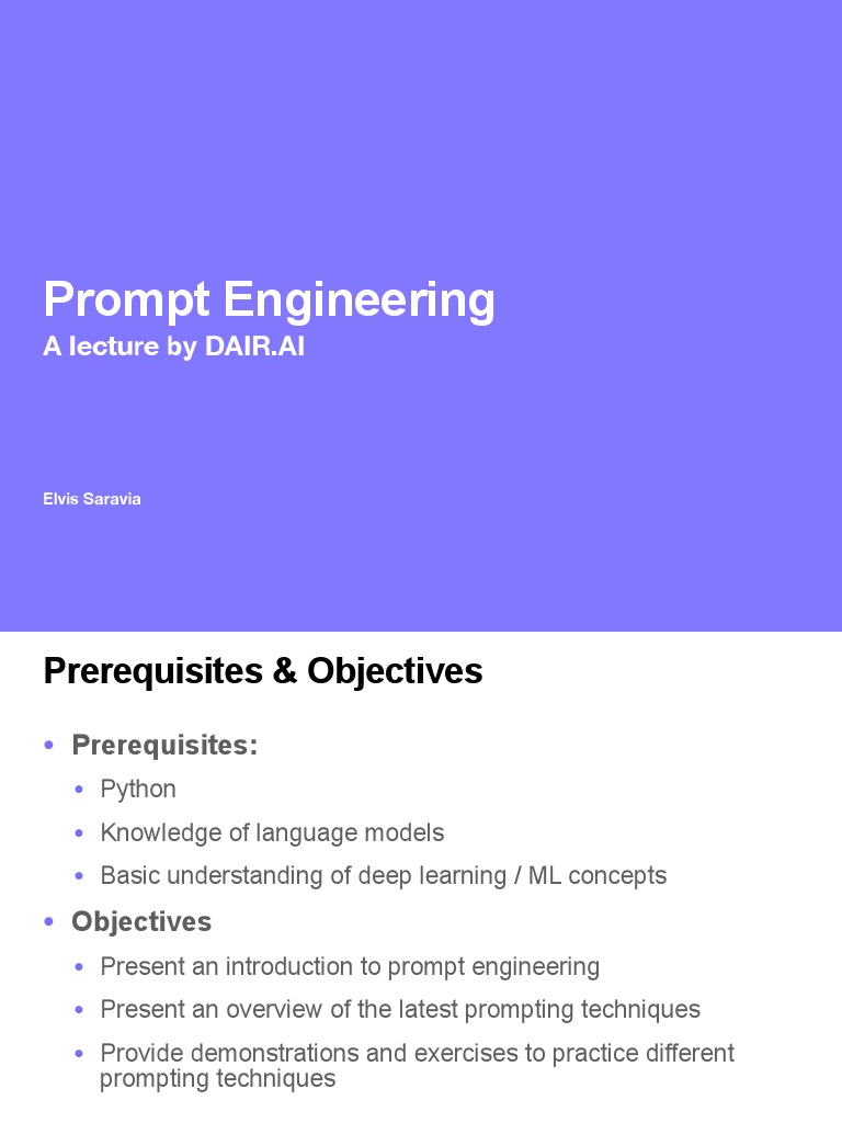 Prompt Engineering Lecture Elvis | PDF | Black Hole | Engineering