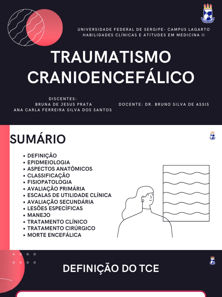 Aula 8 - TCE | PDF | Traumatismo craniano | Epilepsia