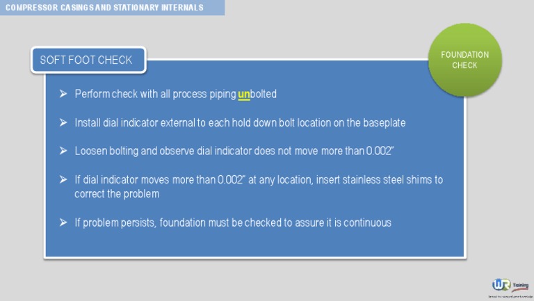 Soft Foot Check for Compressor Bases | PDF | Technology & Engineering