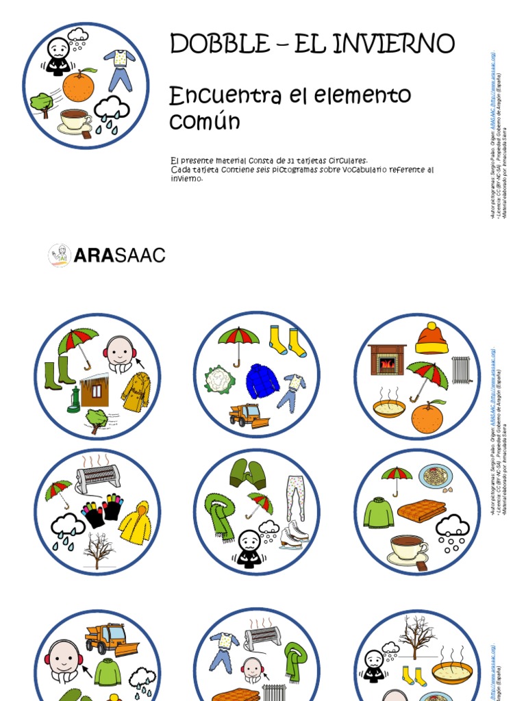 Dobble - Invierno | PDF