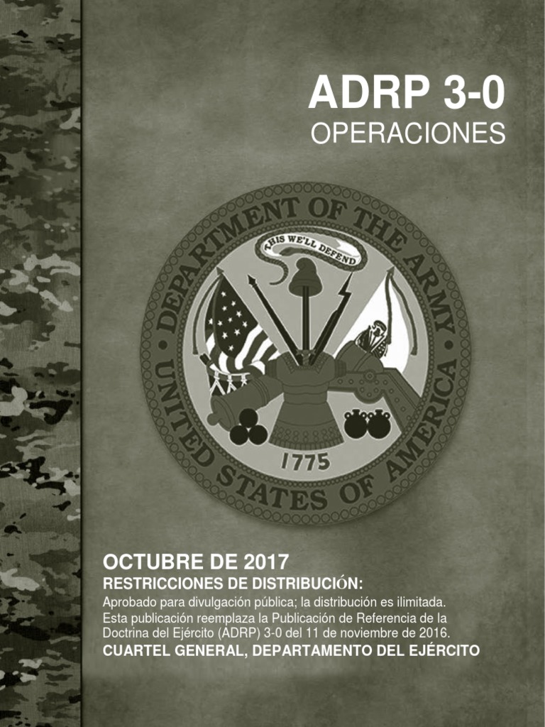 ADRP 3-0 (6oct17) OPERACIONES SPA | PDF | Militar | Brazos combinados
