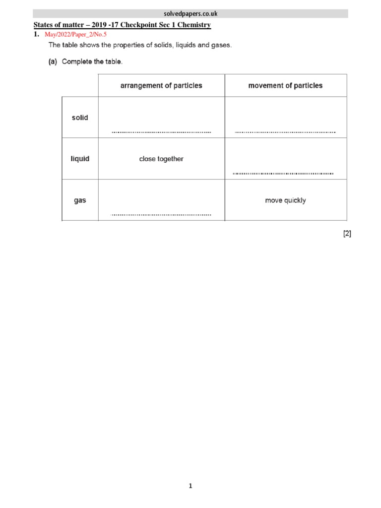 States of Matter | PDF