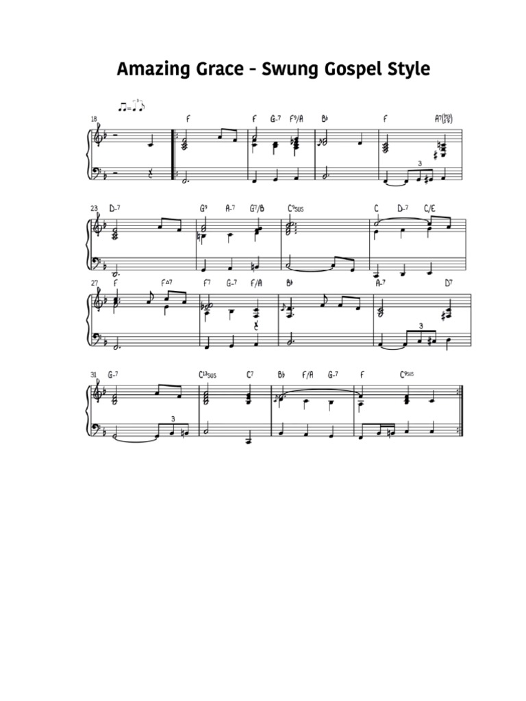Amazing Grace (Gospel) | PDF