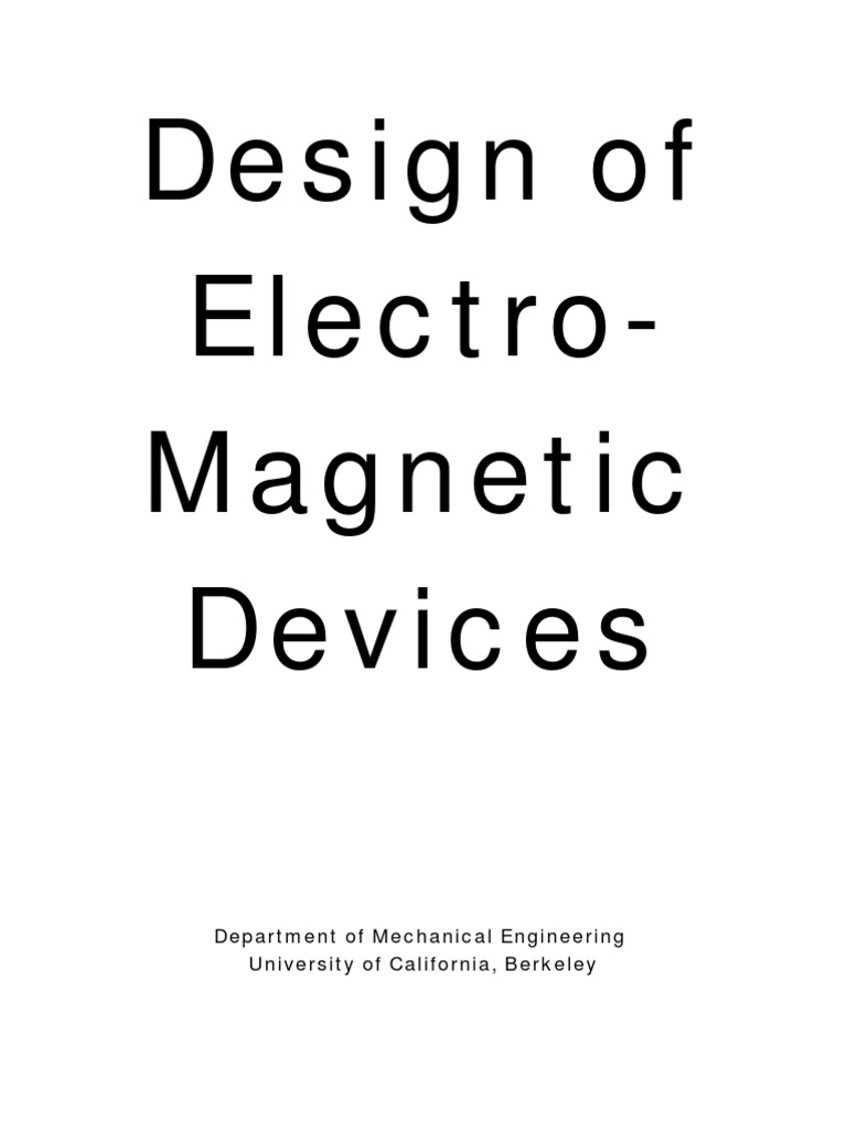 Design of EM Devices | PDF | Inductance | Inductor