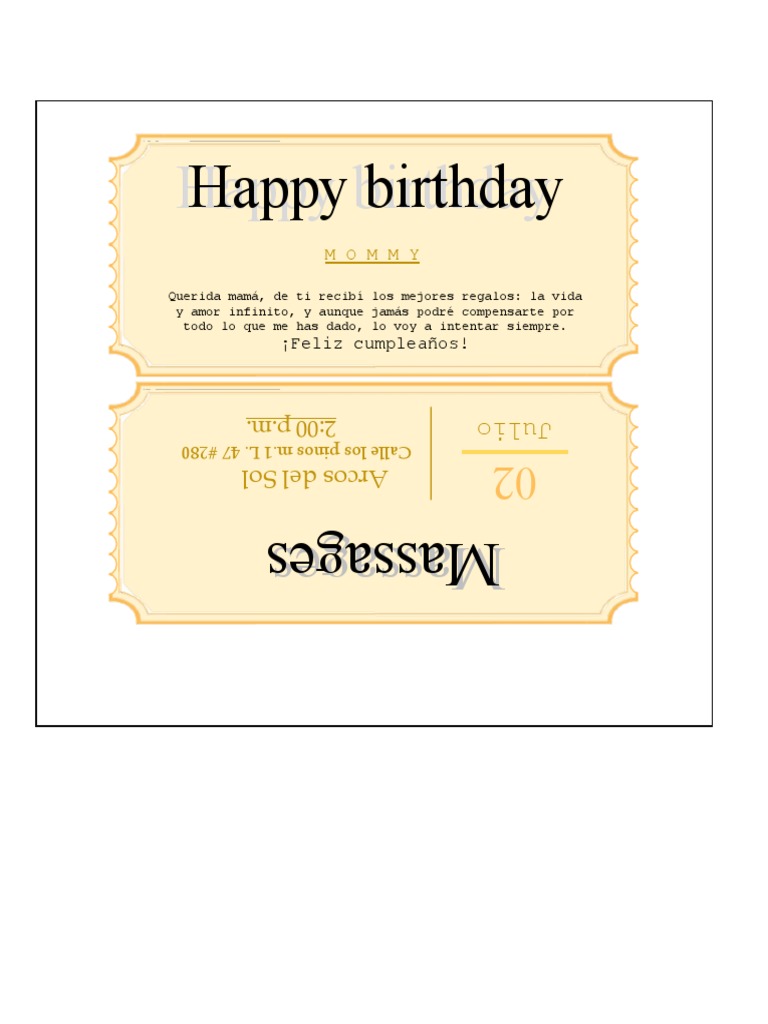 Happy Birthday | PDF