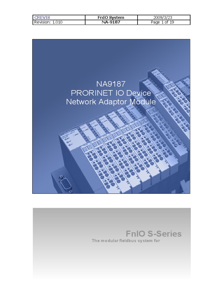 NA-9187 S-Series Profinet-NetworkAdapter UserManual | PDF | File ...
