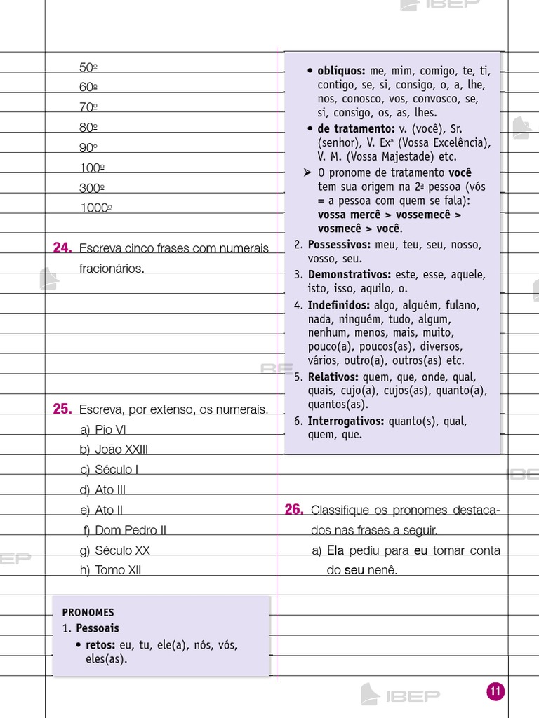 Pronomes Pdf Pronome Morfologia Linguística