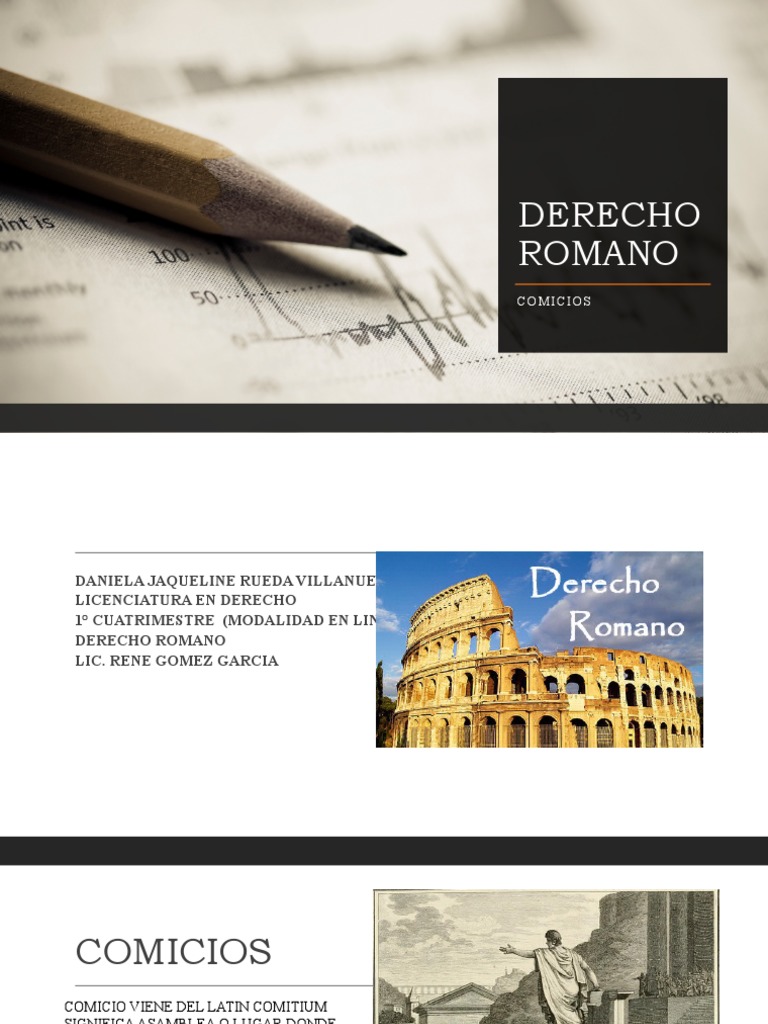 Comicios en el Derecho Romano | PDF