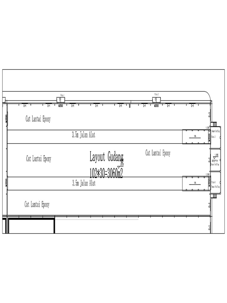 Layout Gudang PT - Biota Laut Ganggang | PDF