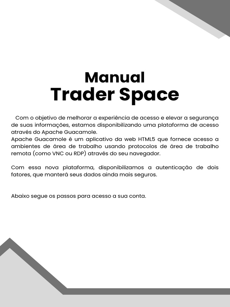 Manual Trader Space | PDF | Ambiente de desktop | Programas