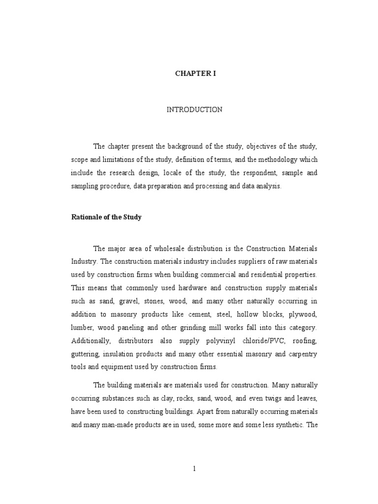 Feasibility Study | PDF | Survey Methodology | Building Materials