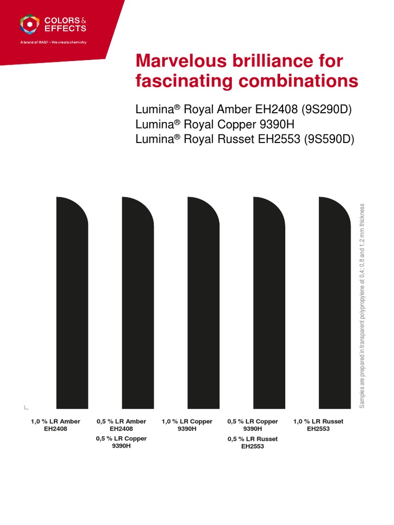 Lumina Royal - Amber - Russet - Value Card | PDF | Data