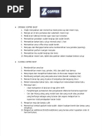 Standar Operasional Prosedur Barista1 | PDF