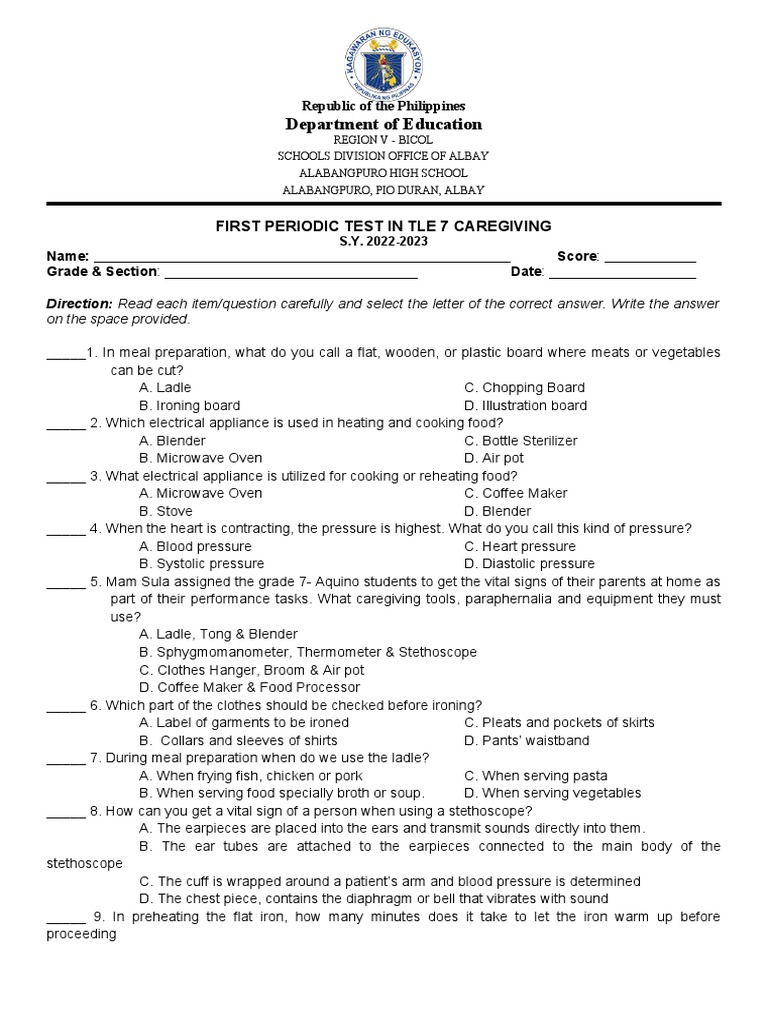 TLE 7 CAREGIVING With k2c | PDF