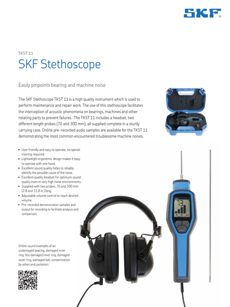SKF - TKST 11 - Estetoscópio | PDF | Bearing (Mechanical) | Electronics