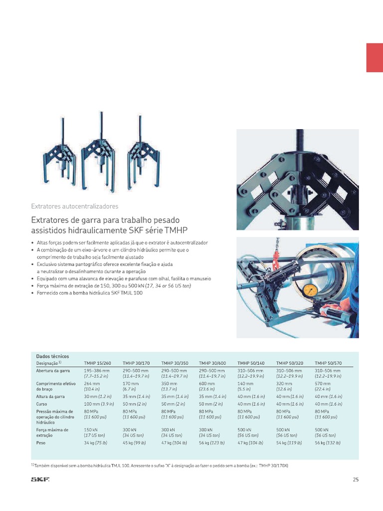 SKF - TMHP - Extrator Hidráulico | PDF