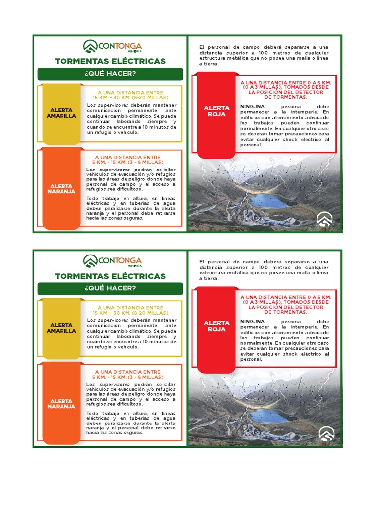 Cartilla de Tormentas Eléctricas | PDF | Peligros Naturales | Vórtices