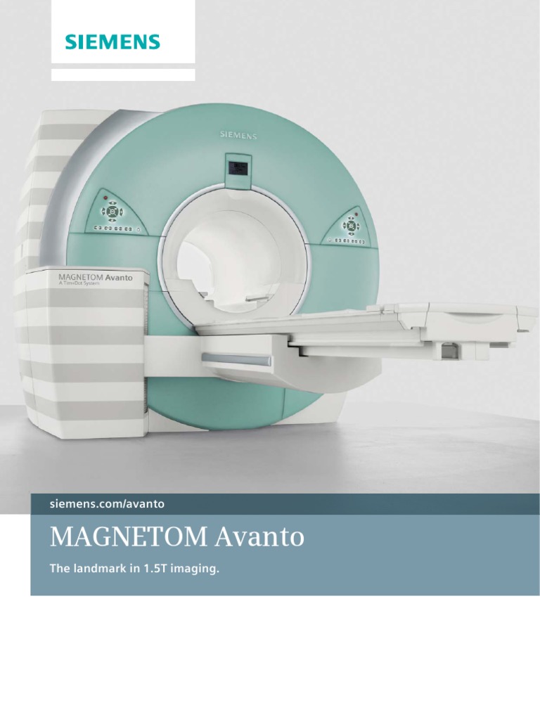 Siemens-Avanto-1-5t-Mri Brochure | PDF | Magnetic Resonance Imaging | Medical Imaging
