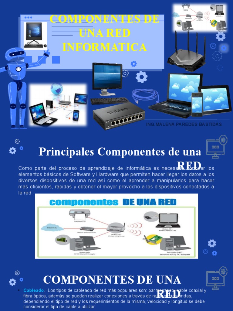 Componentes de Una Red | PDF | Red de computadoras | Cable coaxial