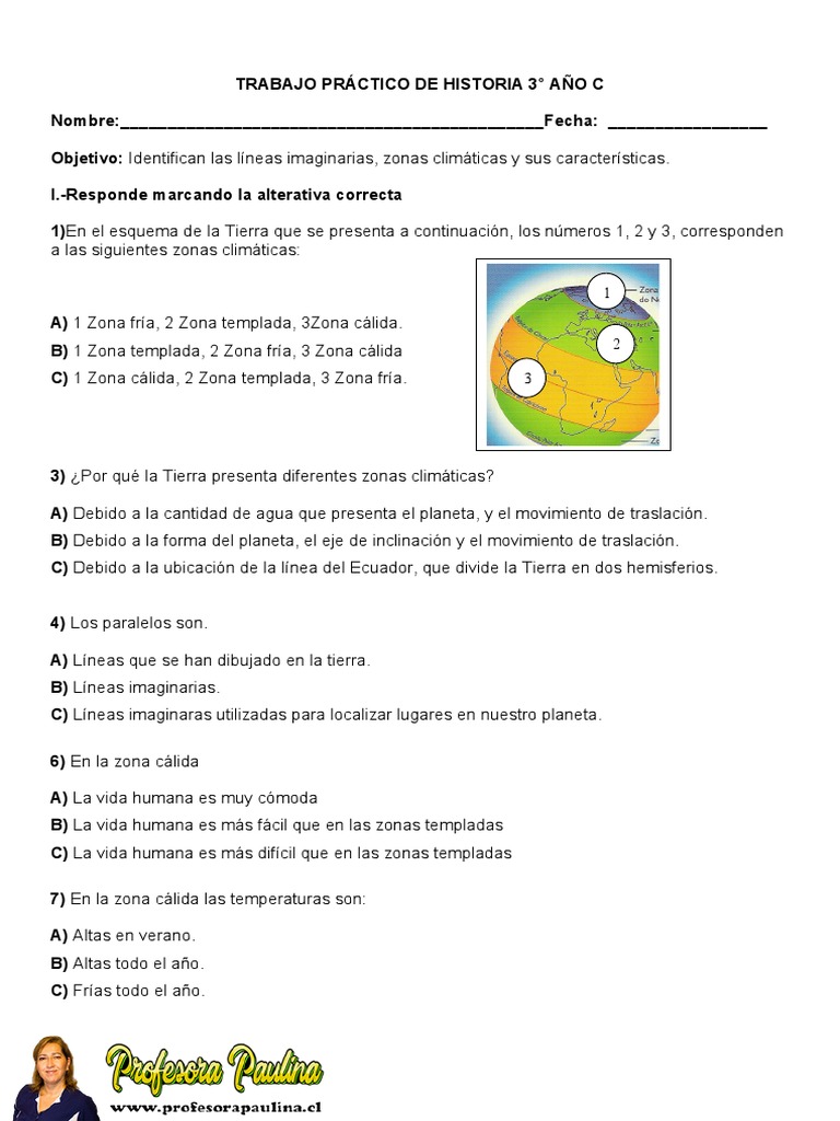 Trabajo Practico de Zonas Climaticas | PDF | Clima | Clima templado