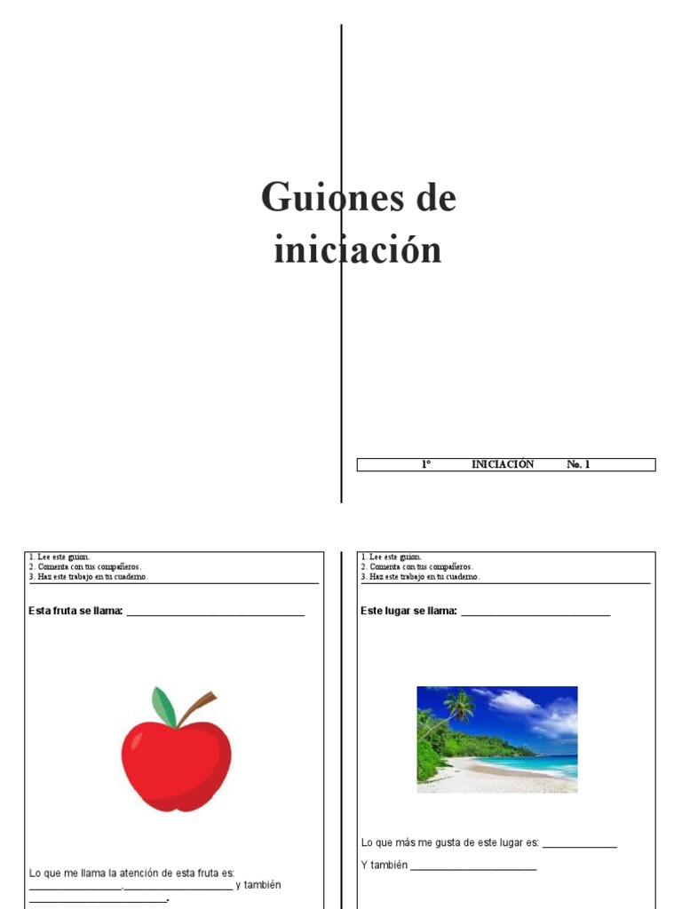 Guiones de Iniciación | PDF