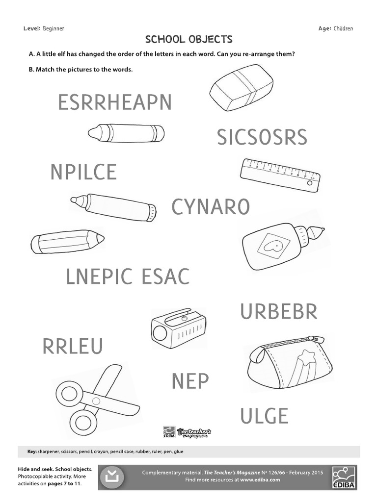 School Objects | PDF