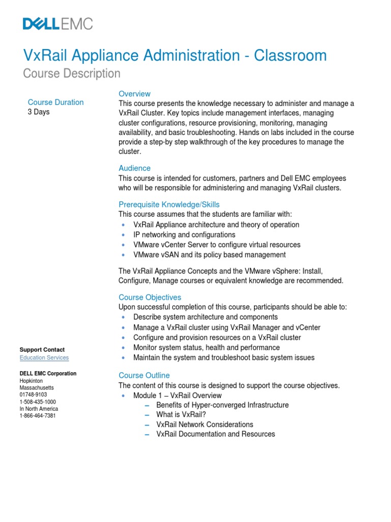 VxRail Appliance Administration | Download Free PDF | Computer Cluster | V Mware