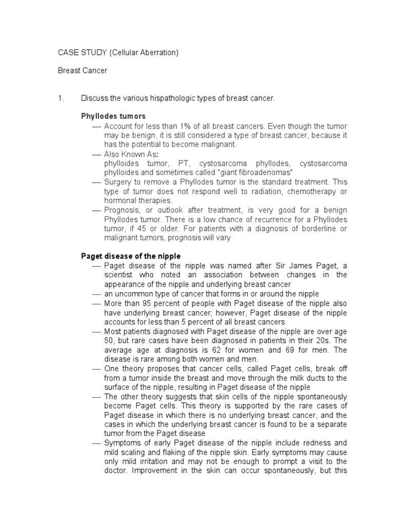 Breast Cancer Assignment | PDF | Mammography | Breast Cancer