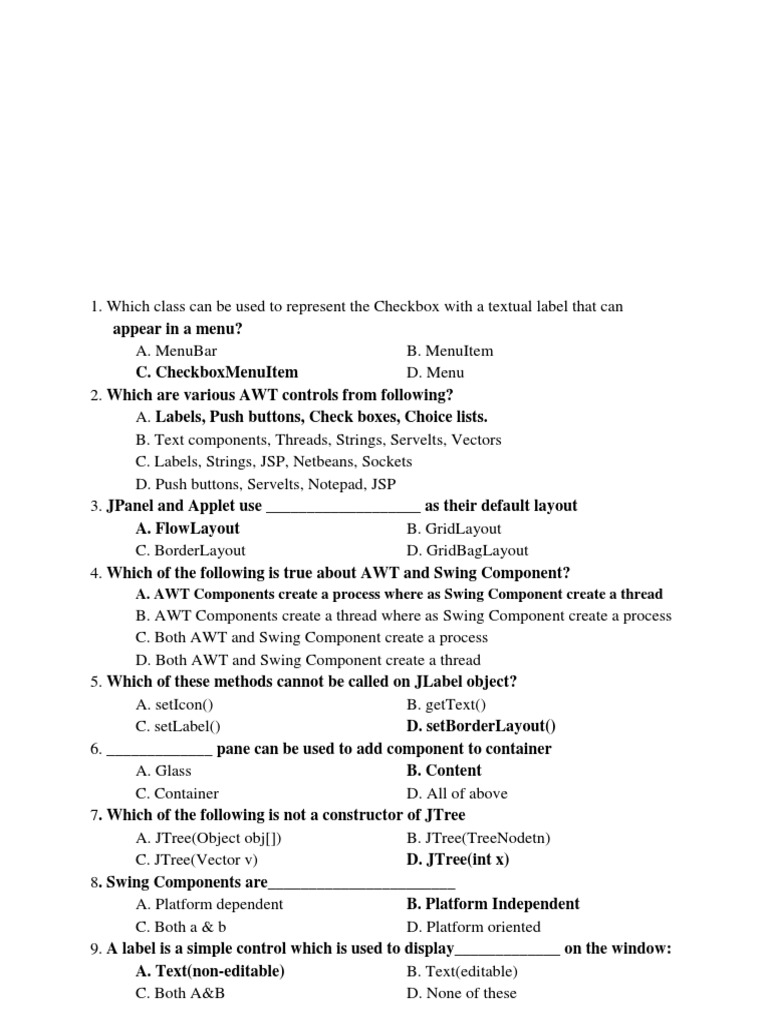 Ajp MCQ | PDF | Computer Programming | Software Engineering