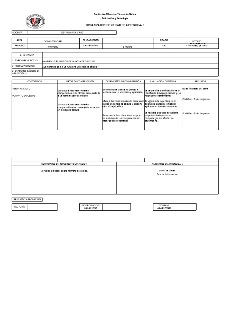 Formato De Celdas Actividad 2 Pdf Microsoft Excel Hoja De Cálculo 0216