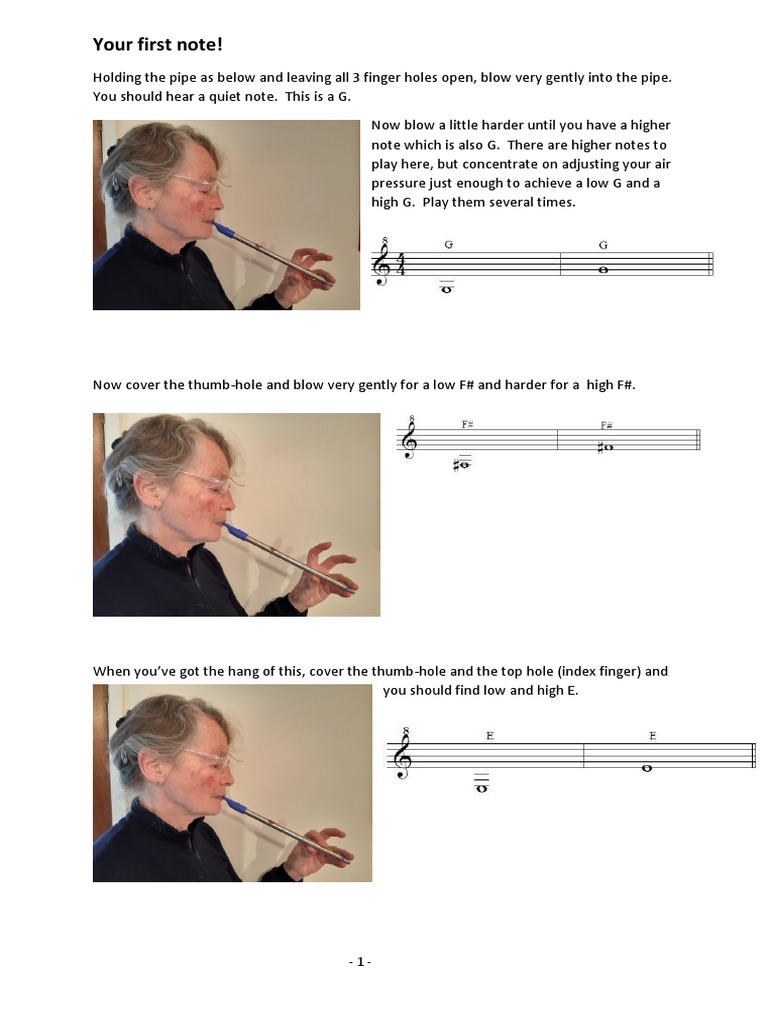 Your First Notes | PDF | Musical Instruments