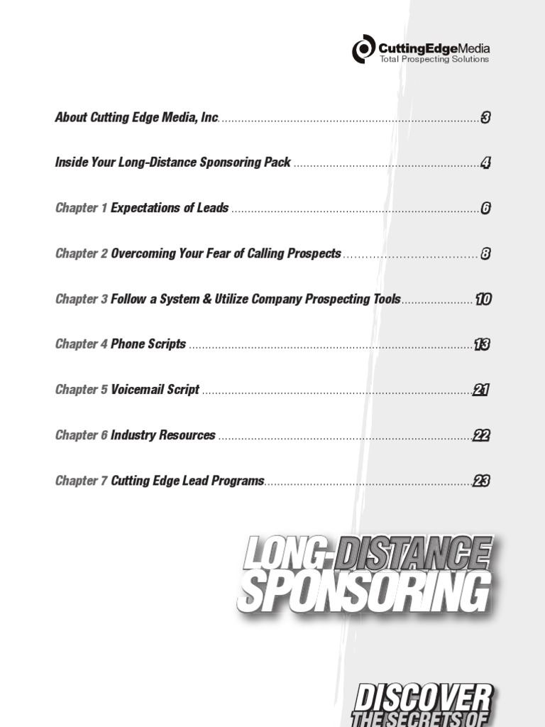 Lead Calling Training - Manual CEM | PDF