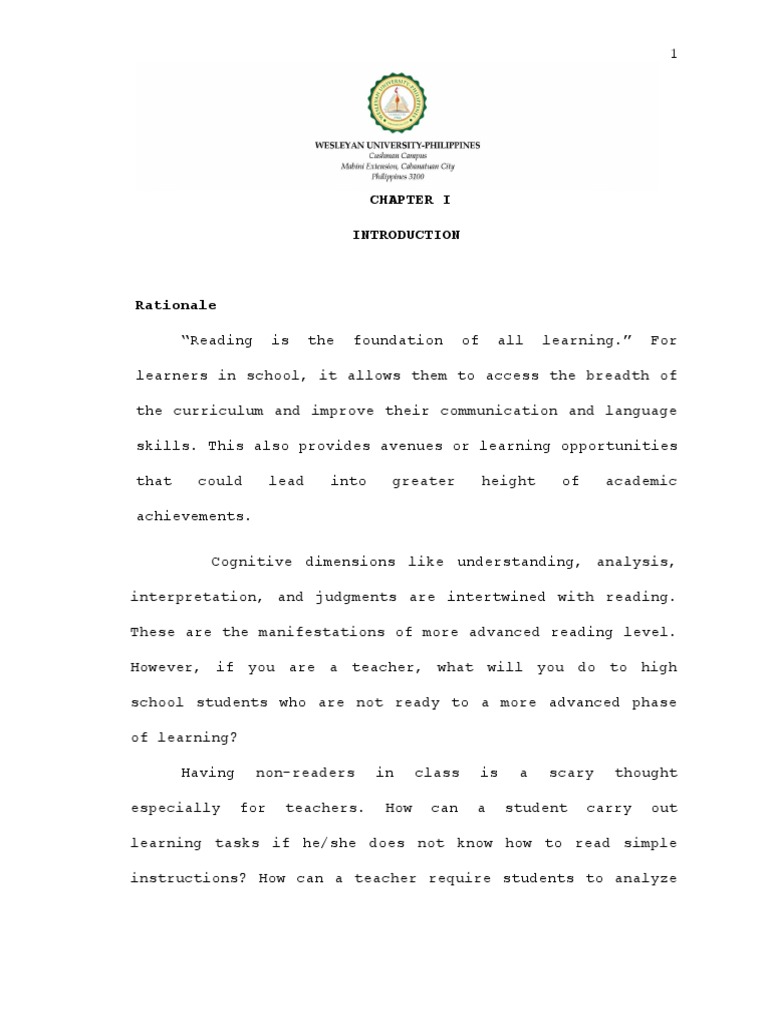 Jefhrey S. Canopin Chapte 1 3 Final | PDF | Reading Comprehension ...