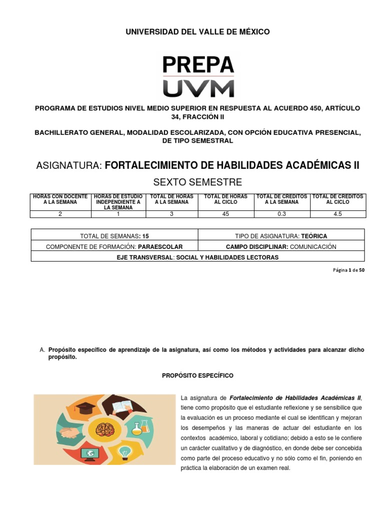 16 - Fortalecimiento de Habilidades Academicas II | PDF | Aprendizaje ...