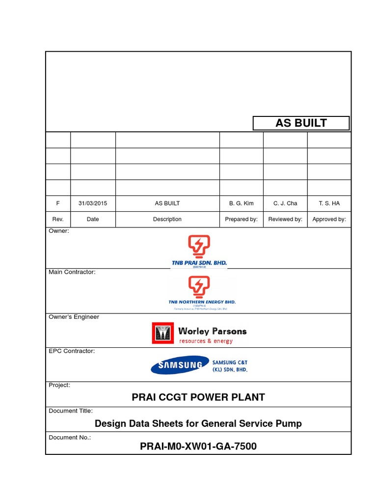Design Data Sheets for Pumps | PDF | Pump | Chemical Equipment