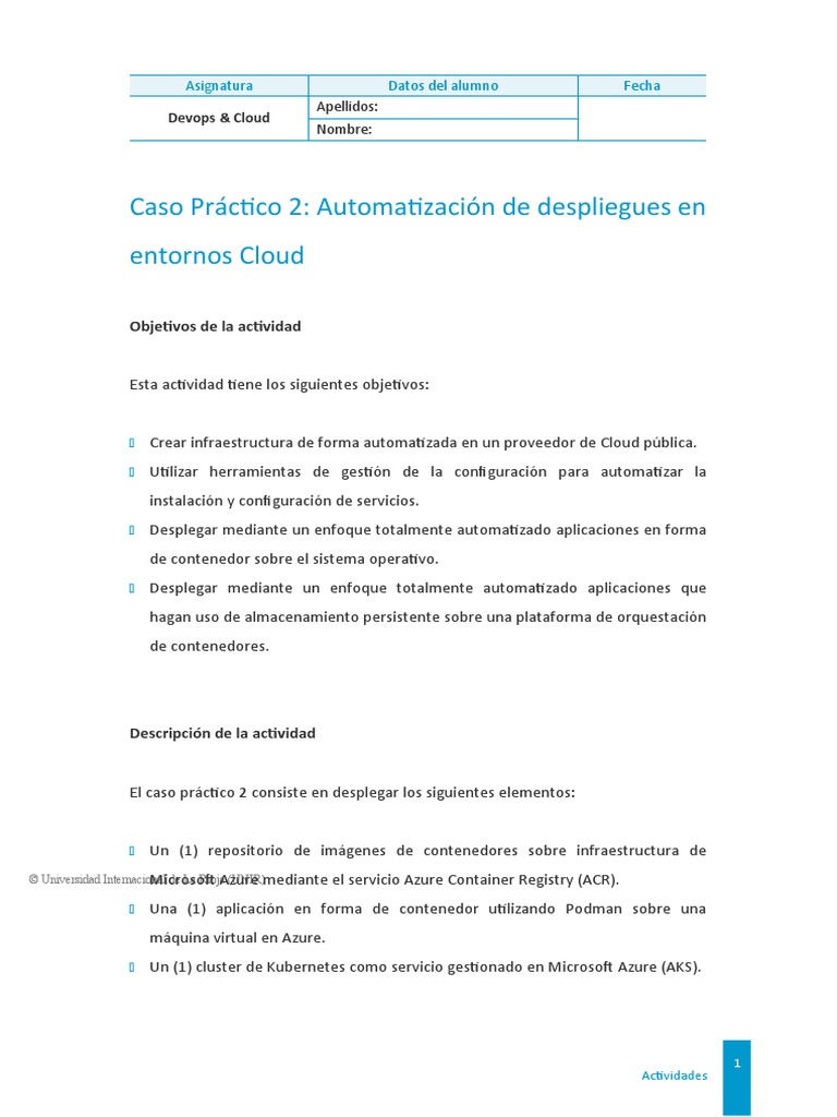 Act 2 | PDF | Computación en la nube | Microsoft Azure